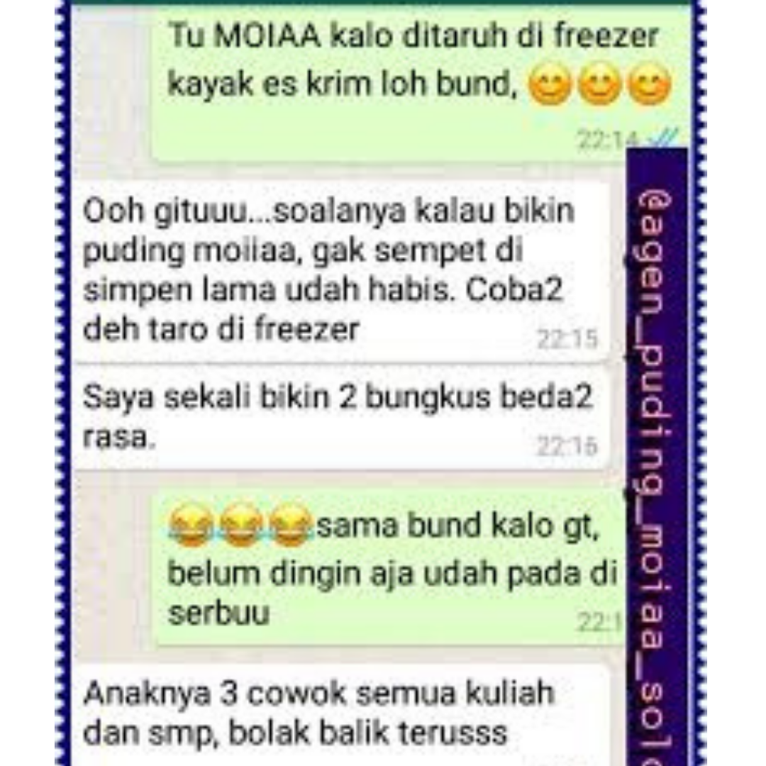 Distributor Moiaa Silky Pudding Powder Bubuk Bahan Puding Instan ...